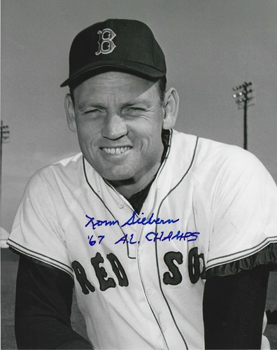 Signed NORM SIEBERN "67 AL Champs" 8X10 Boston Red Sox Autographed ...