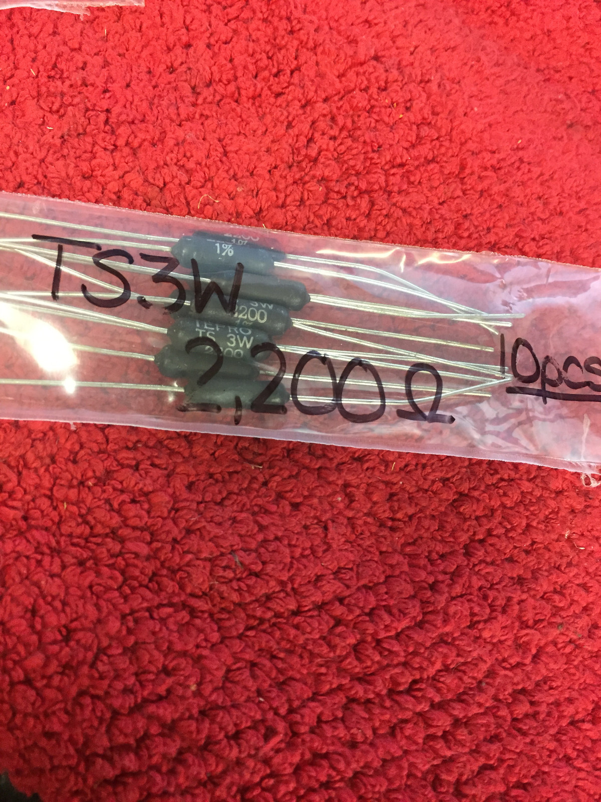 TS 3W TEPRO 1% RESISTORS 2200 OHM 3 WATT 10 PCS NOS | eBay