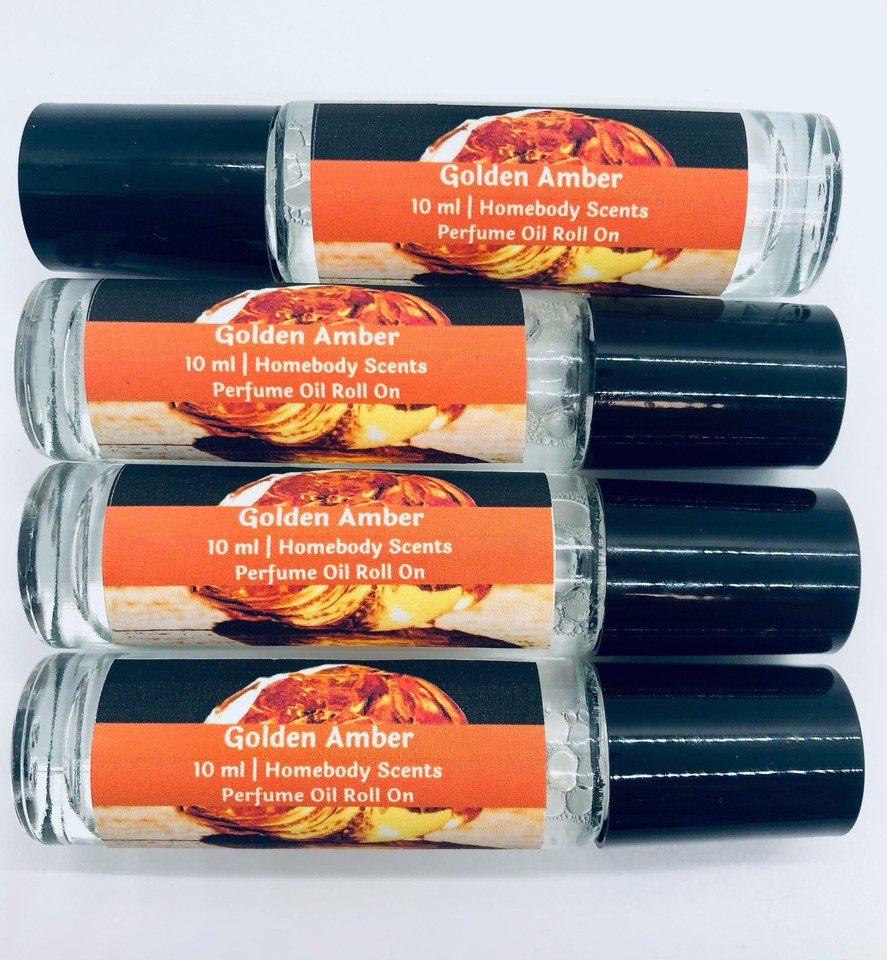 Golden Amber Perfume Roll On, Amber Perfume Oil Roll On, Amber Scented ...