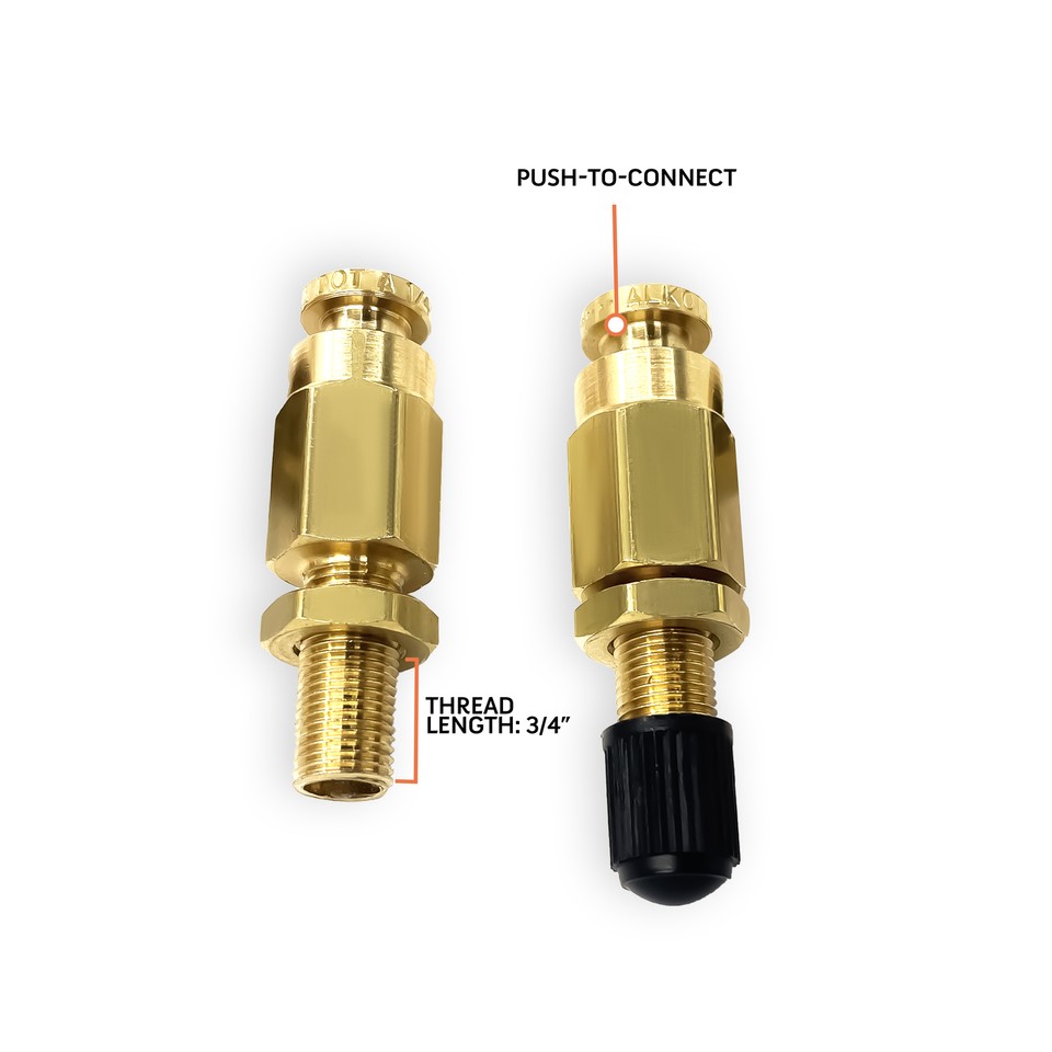 Air Line Service Kit 1/8 NPT Fittings 20 ft Tubing Inflation Valves ...