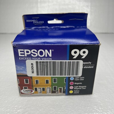 Epson 99 Ink Cartridge 5 color pack, Genuine, Exp 2024, Ships Fast ...