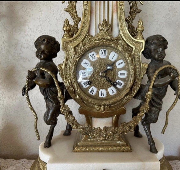 BREVETTATO 3 Pc ITALIAN IMPERIAL CLOCK & MATCHING CANDELABRAS | eBay
