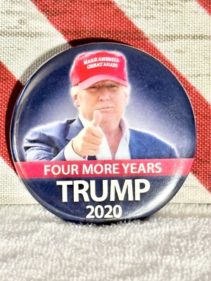 Donald Trump 2020 Presidential Campaign Political Pin-Back Button - 2. ...