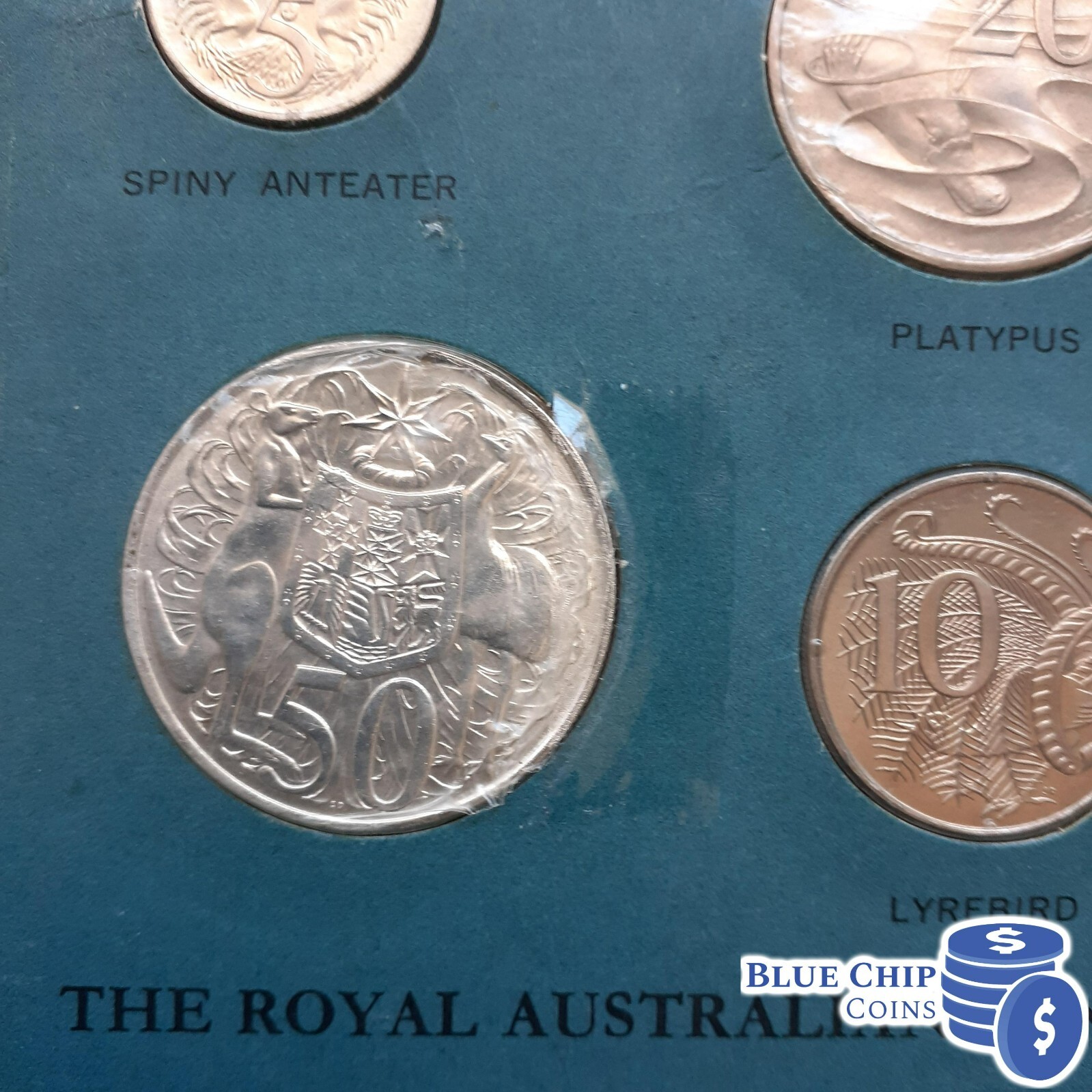 1966 UNC Australian 1c To 50c 6 Coin Mint Set Blue Card | eBay Australia