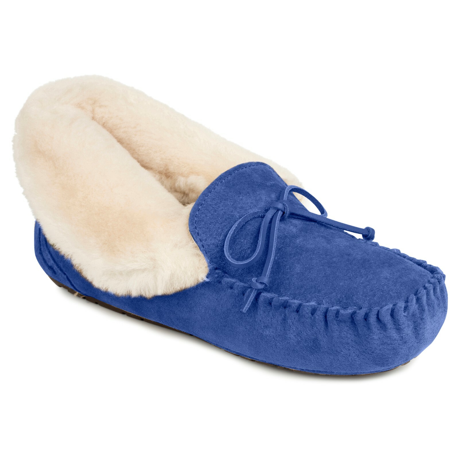 GENUINE Unisex Ugg Real Aus Australian Sheepskin Wool Collar Mocassins ...