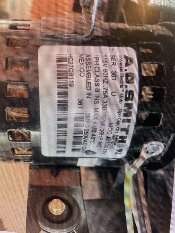 Carrier & Bryant A O Smith Furnace Draft Inducer / Exhaust Vent Motor ...