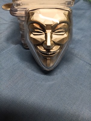 2022 SOUTH Korea "Rebel" Guy Fawkes 2 Oz Ag .999 Silver Stacker Mask | eBay