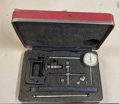 Vintage Starrett No. 196 Dial Indicator Set Machinist Tool Kit In Case ...