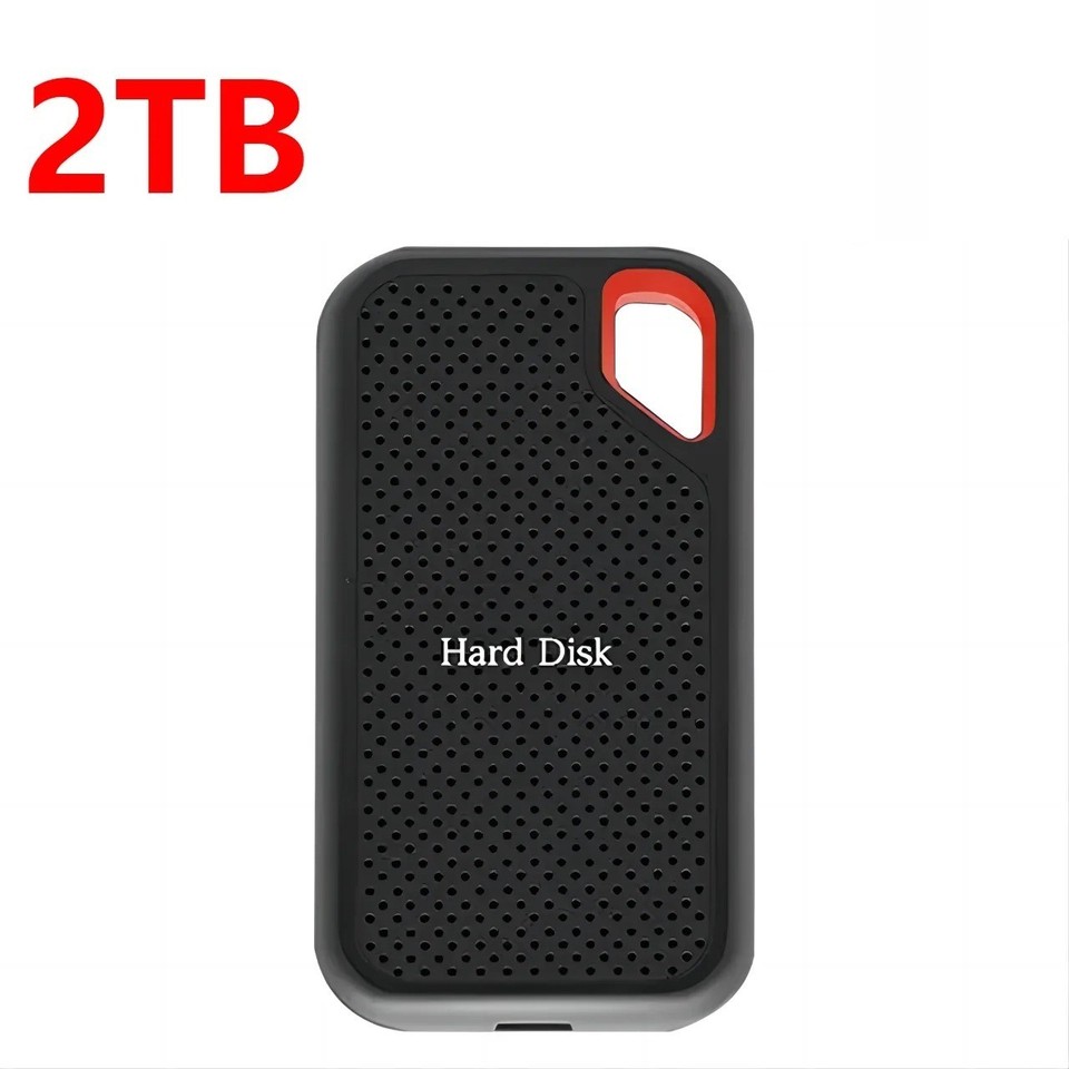 Portable Drive 2TB External Hard Drive Classic Black - PC Laptop UK ...