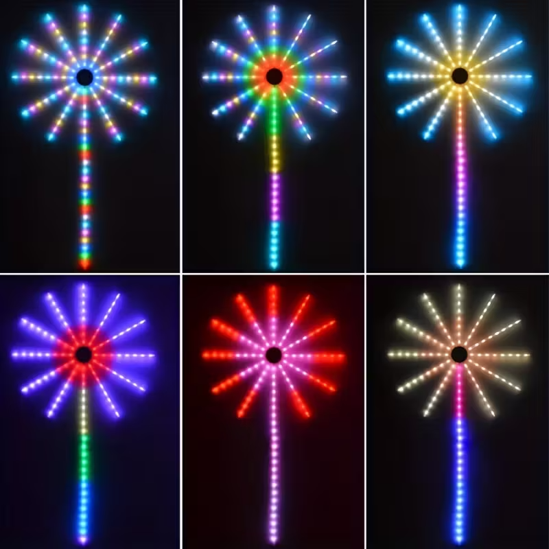 Smart Firework Light LED Strip With App Control Sync RGB Dream Color ...
