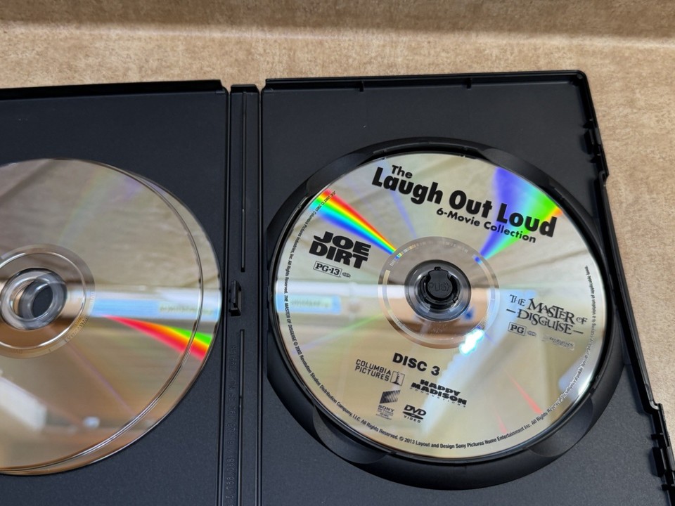 SONY LAUGH LOUD 6-MOVIE ANIMAL BENCHWARMER DEUCE BUNNY JOE DIRT MASTER ...