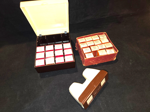 TRU-VUE Stereoscope 35mm Film Strip Viewer In Box w 27 Reels Circa 1940 ...