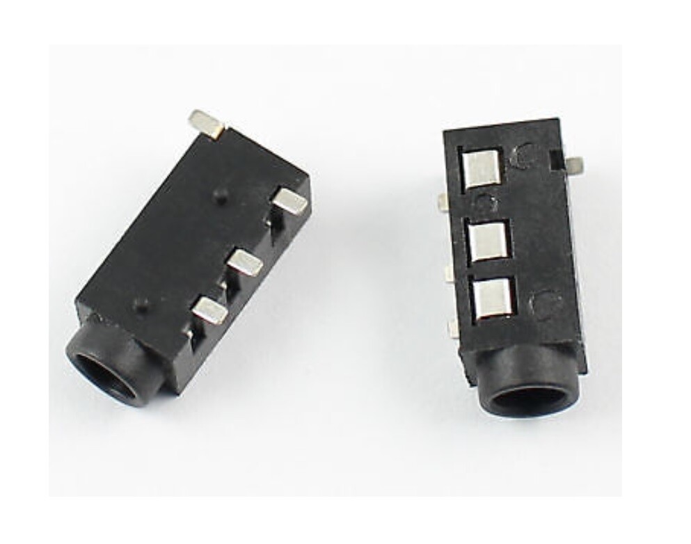 Conector Salida Jack 3.5mm Estéreo SMD Soldadura 4pin Hembra 3,5 MM ...