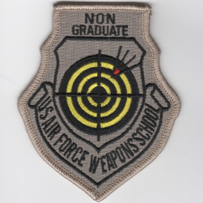 USAF AIR FORCE WIC FIGHTER WEAPONS SCHOOL NON GRADUATE EMBROIDERED ...
