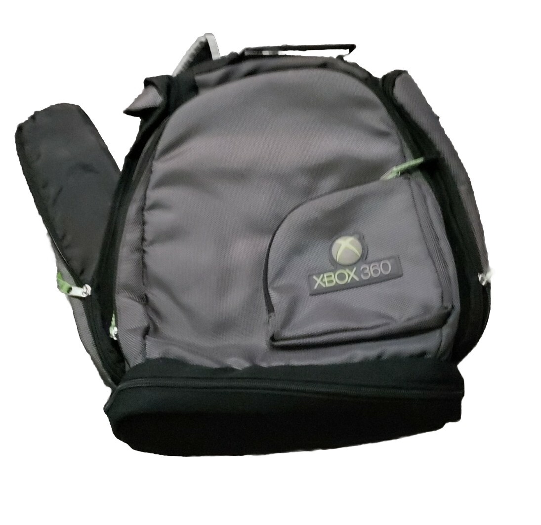 XBOX 360 Backpack Protective Backpack Bag, Black Gray & Green B69 | eBay