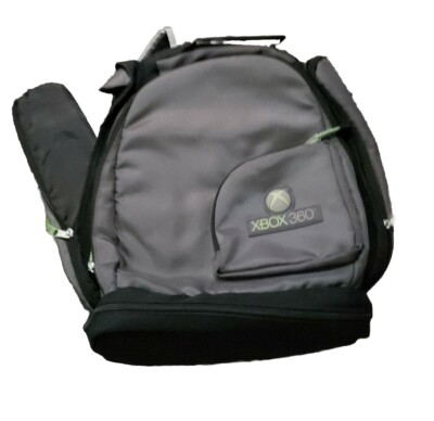 XBOX 360 Backpack Protective Backpack Bag, Black Gray & Green B69 | eBay