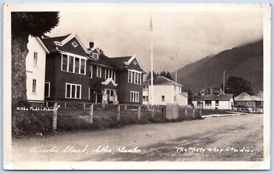 Postcard RPPC AK Sitka Alaska Lincoln Street Public School NOKO R61 | eBay