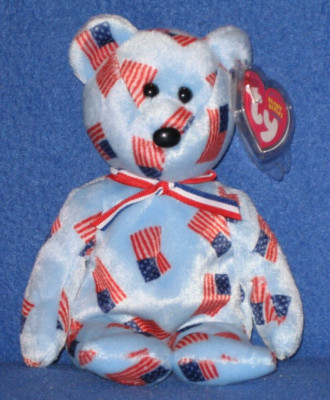 TY (BLACK NOSE) UNION the BEAR BEANIE BABY - UK EXCLUSIVE - MINT with ...