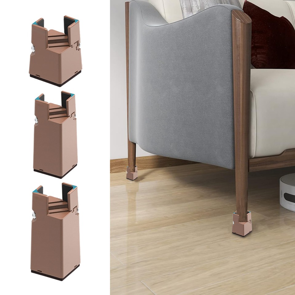 Bed Legs Risers Furniture Risers Bed Lifter 4X Desk Leg Riser Bed Lifts ...