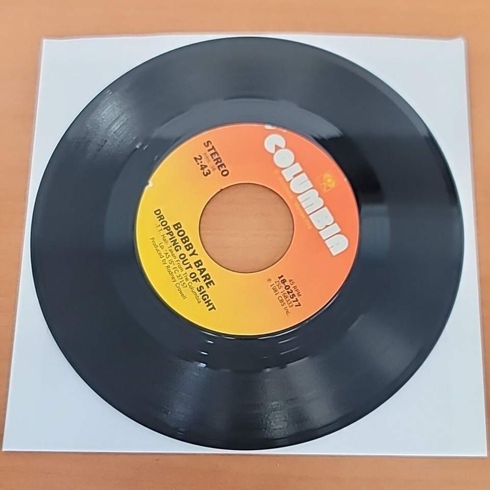 Bobby Bare, she is gone/dropping out of sight Columbia sleeve 45 18 ...