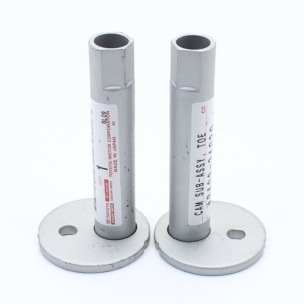 PAIR GENUINE OEM TOYOTA FRONT LOWER SUSPENSION TOE ADJUST CAM BALOS ...