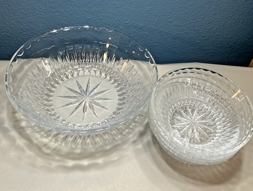 Princess House ~ Salad Bowl Set ~ Lead Crystal ~ Server + 4 Bowls ~ 5 ...