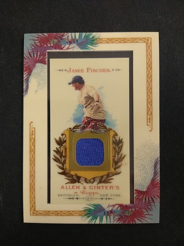 2007 Topps Allen and Ginter Jamie Fischer Event Worn Framed Mini Relic ...