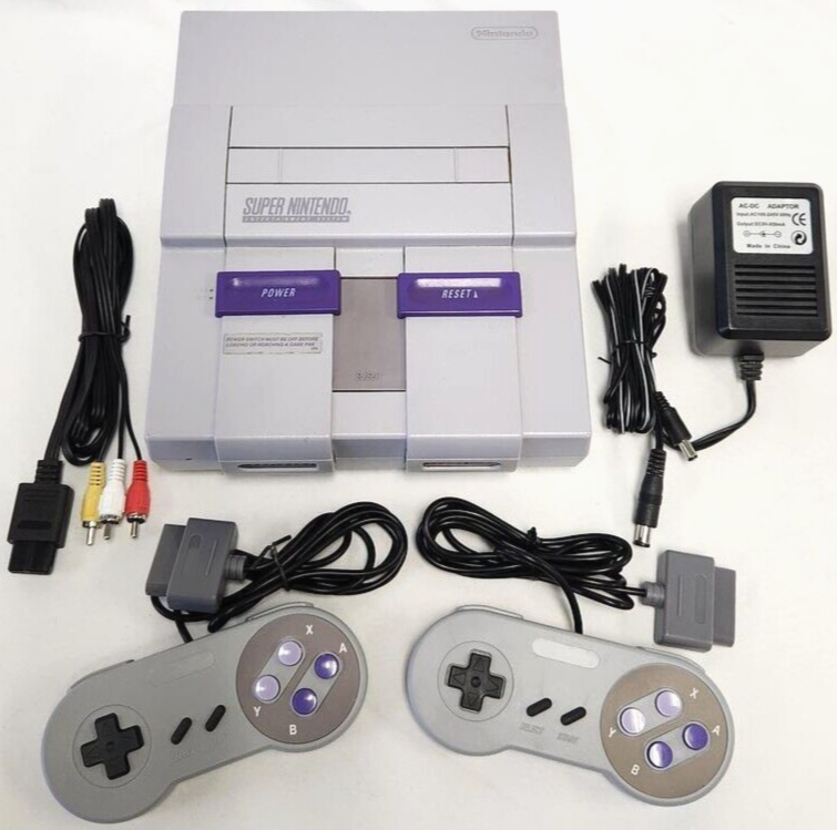 Super Nintendo Entertainment System 1CHIP-01 SNES Console Video Game ...