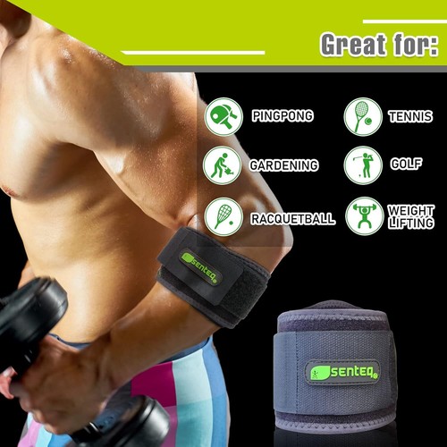 Forearm Compression Sleeve XL Tennis Golf Elbow Support Band for Men ...