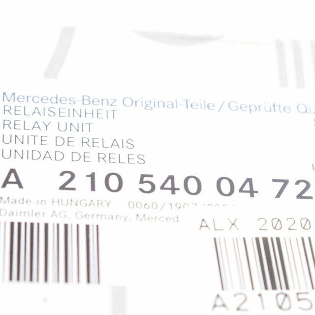 MERCEDES BENZ W210 Power Supply Control Module Relay A2105400472 for ...
