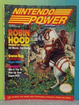NES SNES N64 Nintendo Power ISSUE vol 26 MAGAZINE Robin Hood Roger ...