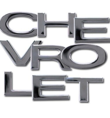 1969-72 Tailgate Trim Letters - Chevrolet for Chevy Truck | eBay