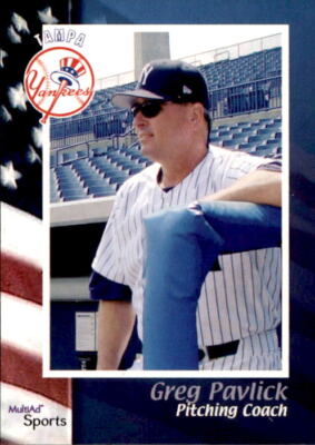 2002 Tampa Yankees Multi-Ad #3 Greg Pavlick Coach Baseball Card | eBay