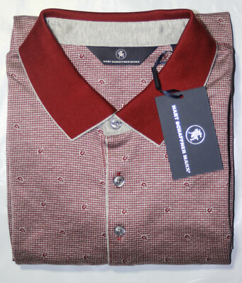 Hart Schaffner Marx Mens New $99 Long Sleeve Pullover Polo Shirt L ...