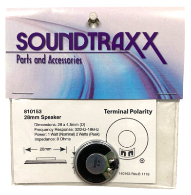 SoundTraxx 810153 2-Watt 8-Ohm 28mm (1") Round Speaker | eBay