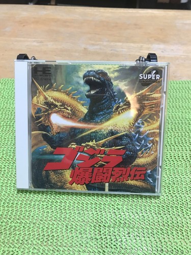 PCEngine GODZILLA Bakuto Retsuden Super CD-ROM Used Japan Import TOHO ...