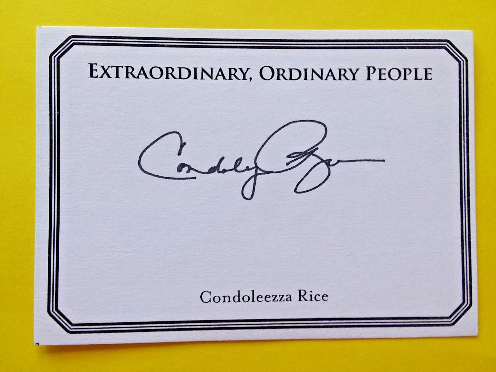Condoleezza Rice > Fmr. Sec.of State, Signed, Autographed Bookplate No ...
