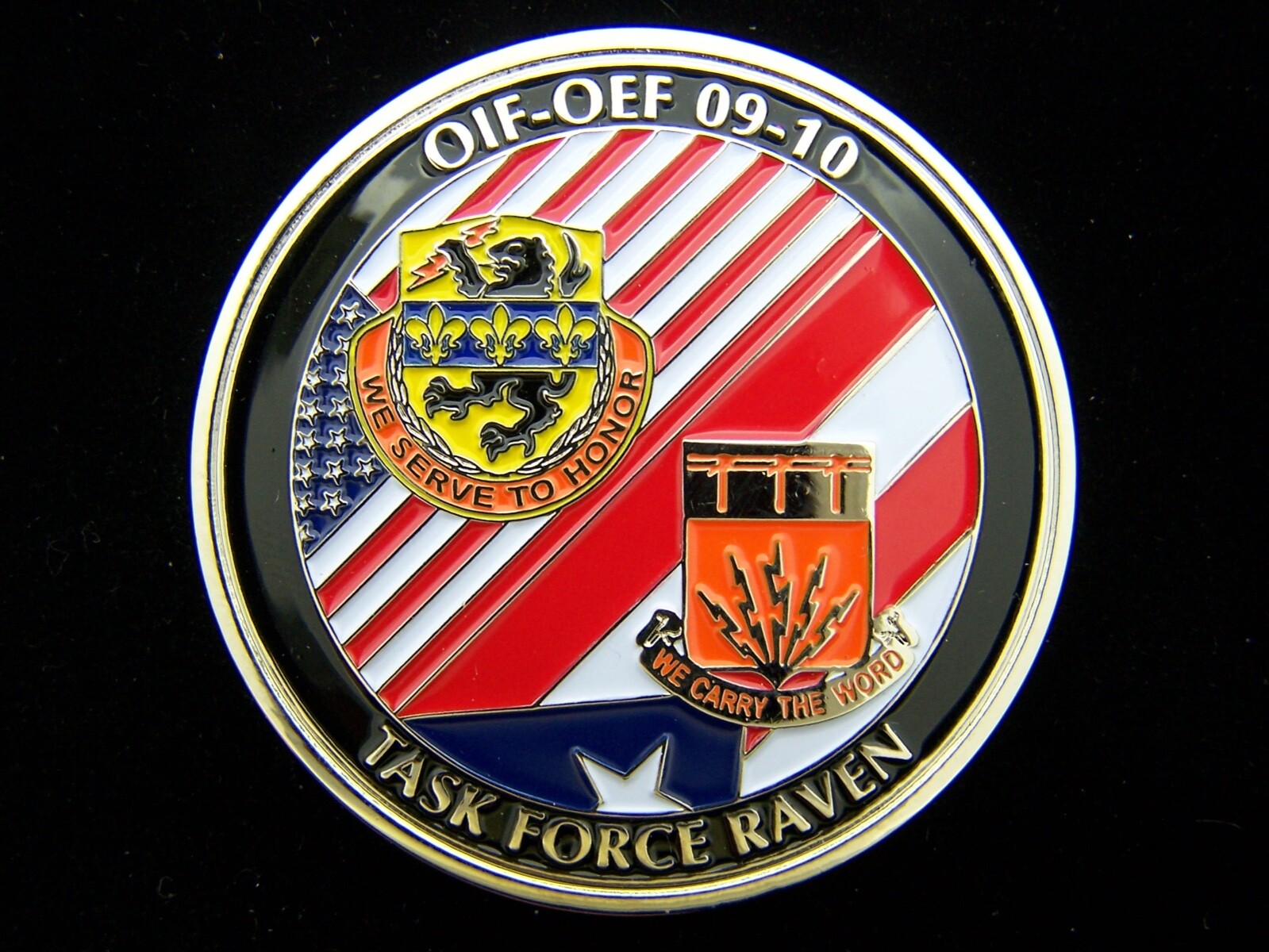Task Force Raven 392nd ESB B Co 35th ESB 16th TIN Challenge Coin | eBay