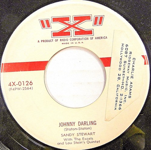 Sandy Stewart Excels Ado 45 Johnny Darling No More Amour Original X ...