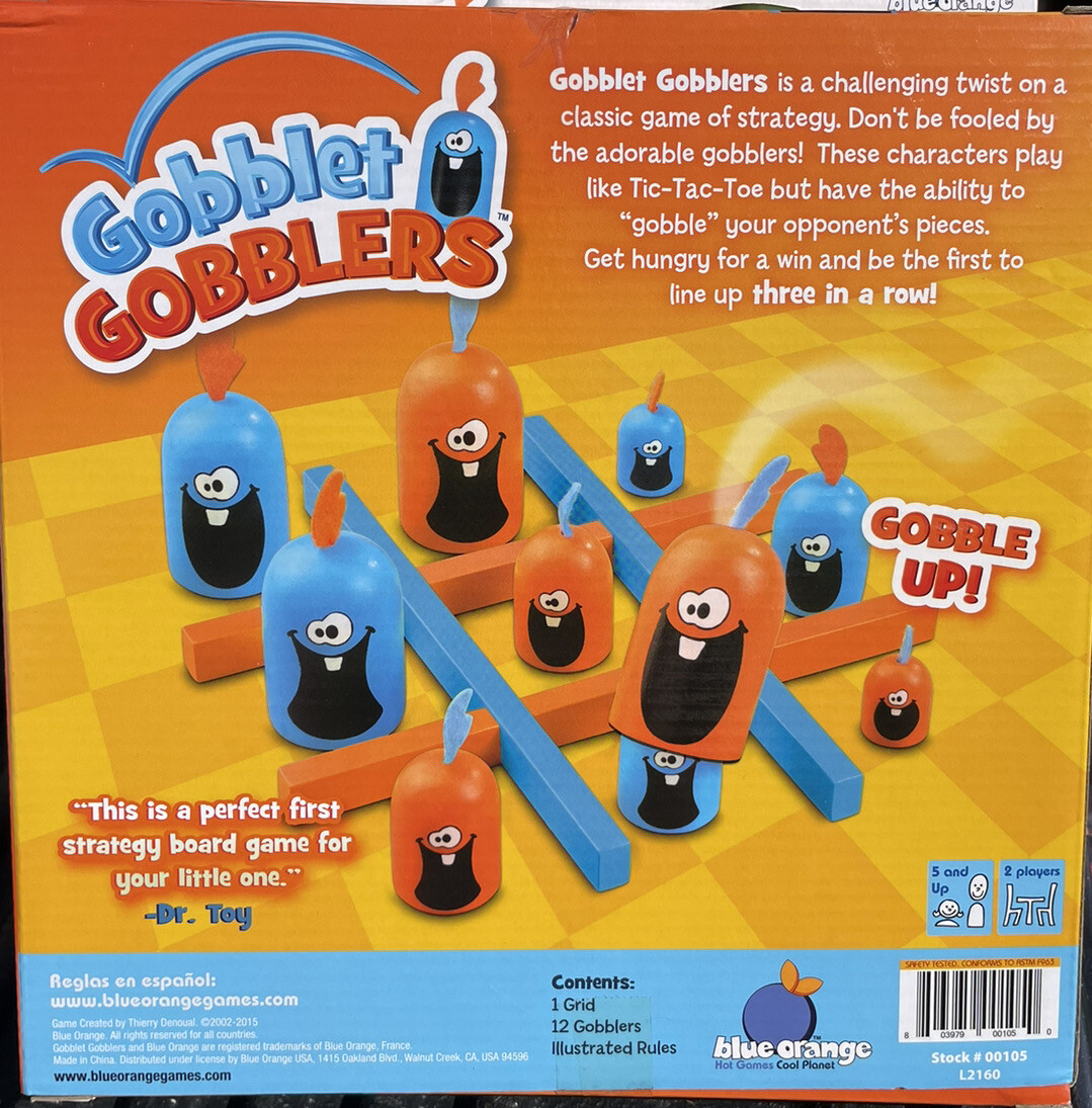 Gobblet+Gobblers+Game+5+2+Players+Blue+Orange+Games for sale online | eBay