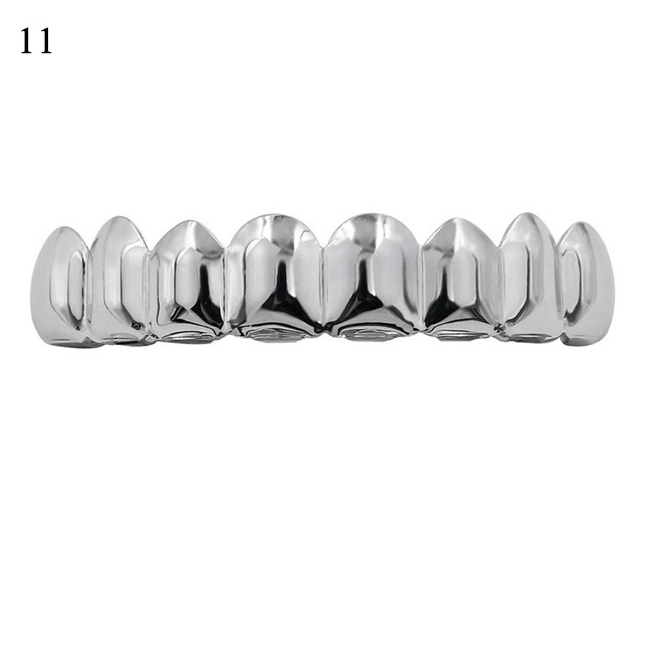 Single Double Cap Gold Plated Tooth Cap Hip Hop Teeth Grill Jewellery ...