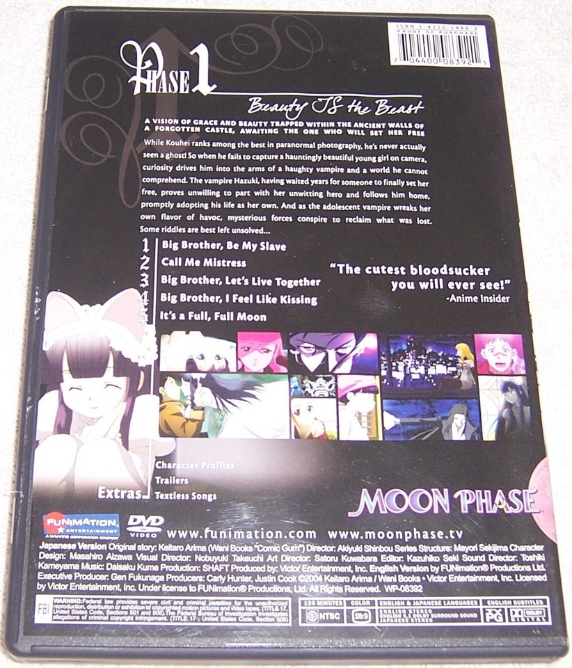 Moon Phase - Phase 1 DVD 704400083921| eBay