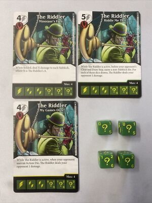THE RIDDLER Rare CUR 4 Dice World’s Finest Set Dice Masters | eBay