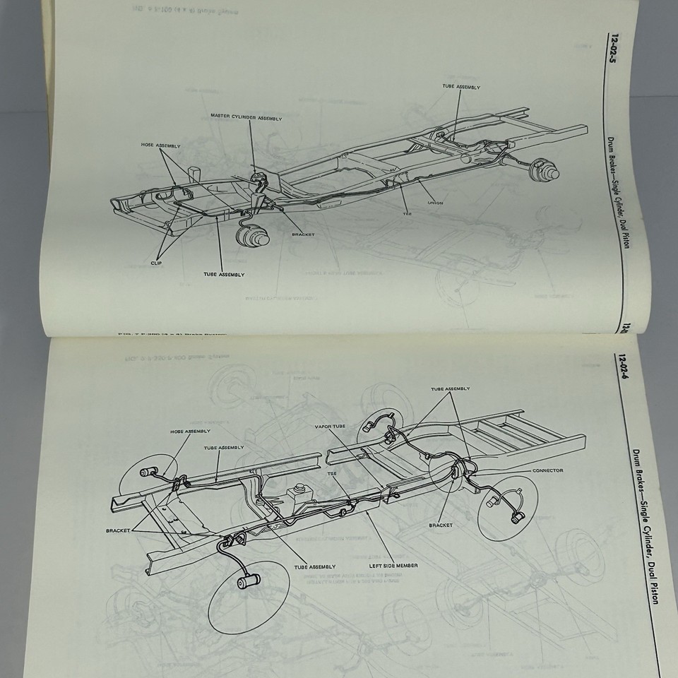 1975 Ford Truck Shop Manual Set VOL 1-5 Bronco Econoline Van F100 F150 ...