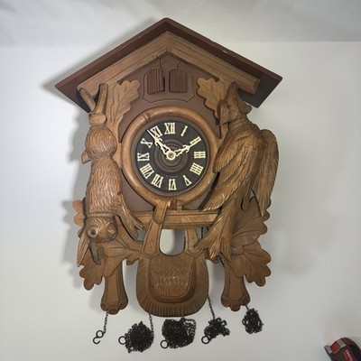 FOR PARTS Edelweiss Swiss Made Musical Cuckoo Clock Regula 25 German ...