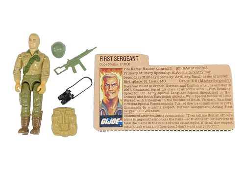 Duke V1 - 1984 - 100% Complete GI Joe ARAH - NM EXCELLENT CONDITION w ...