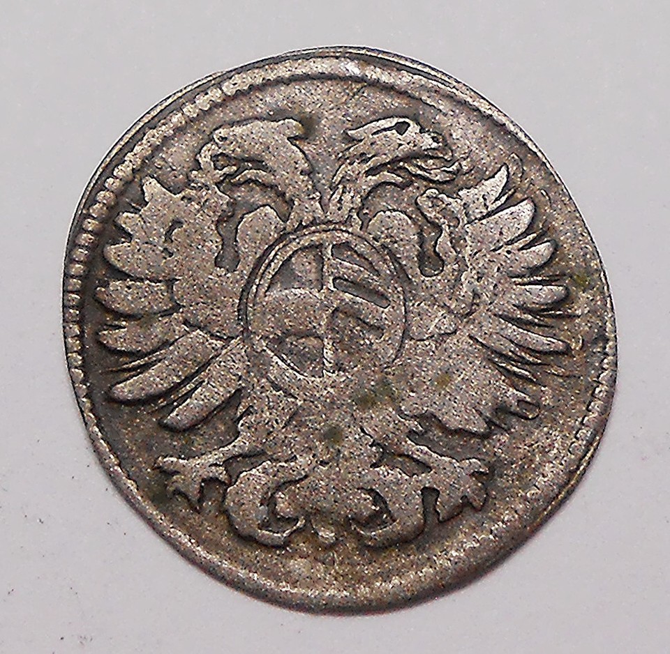 Austria 1697 MB SILVER 3 Kreuzer F * Very SCARCE Type Leopold I Vienna ...