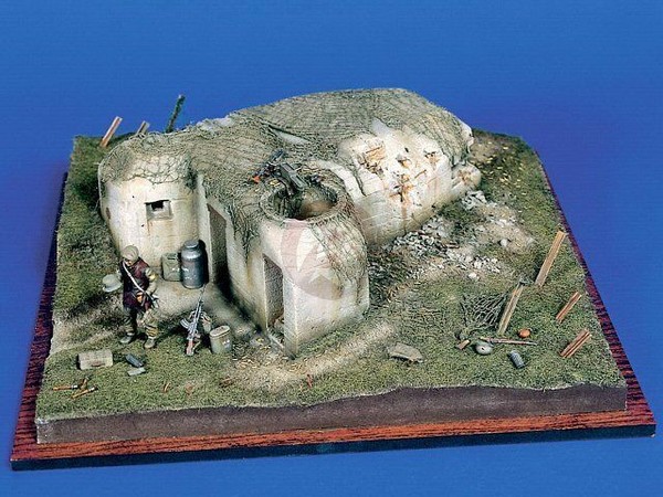 Verlinden 1/35 54mm German Heavy Machine Gun Bunker WWII 114 MDA 35103 ...