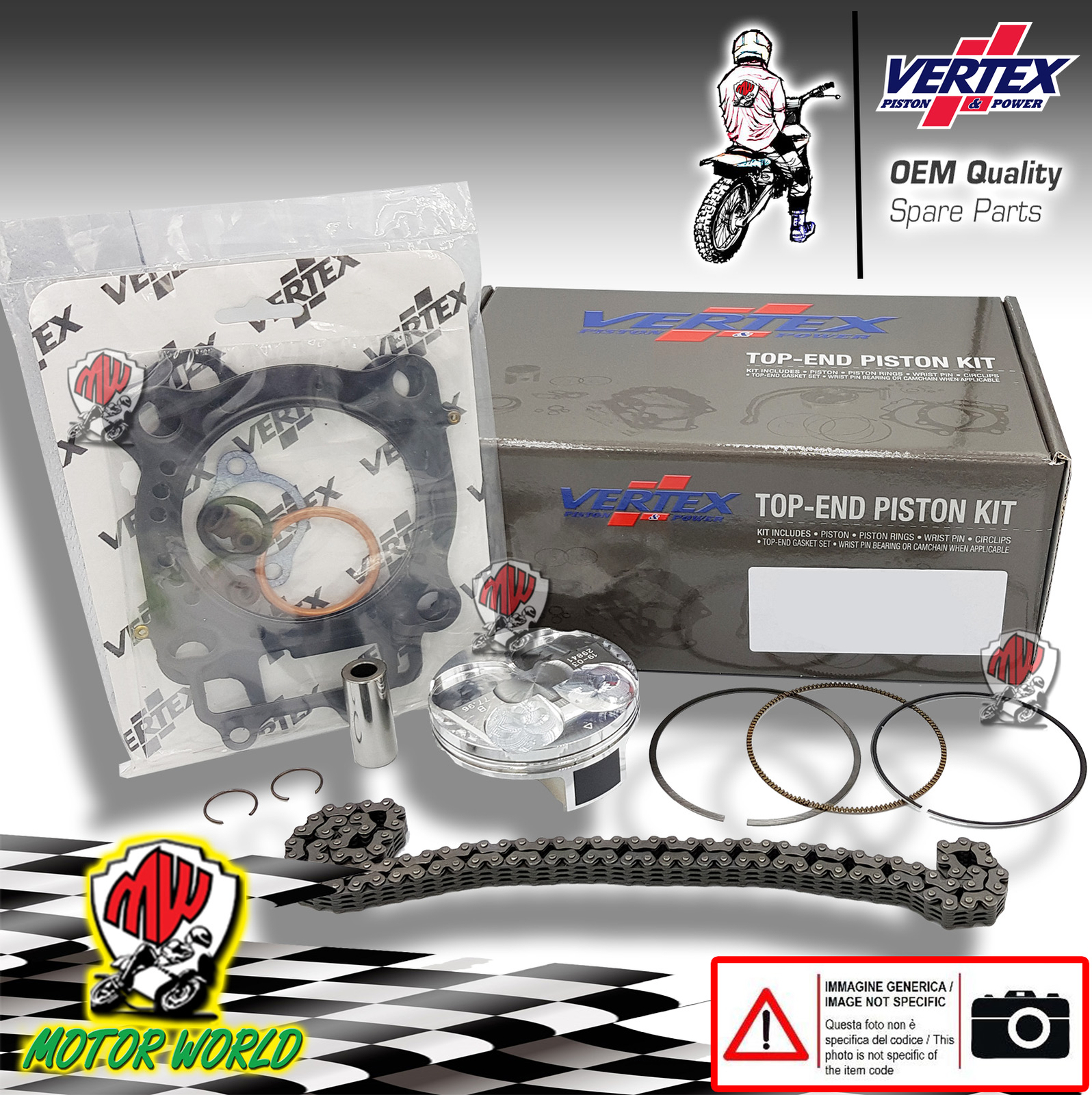 Piston Complet Vertex Betamotor RR 390 4T 2016-23 MM 87,96 | eBay