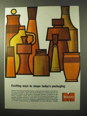 1964 Monsanto Packaging Division Ad - Exciting Ways | eBay